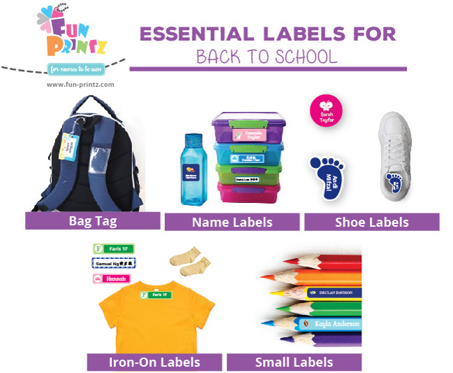 Back To School: Get Ready With Fun Name Labels - Happy Go KL